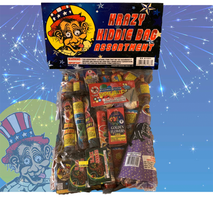 KRAZY KIDDIE BAG – Krazy Kaplans Fireworks