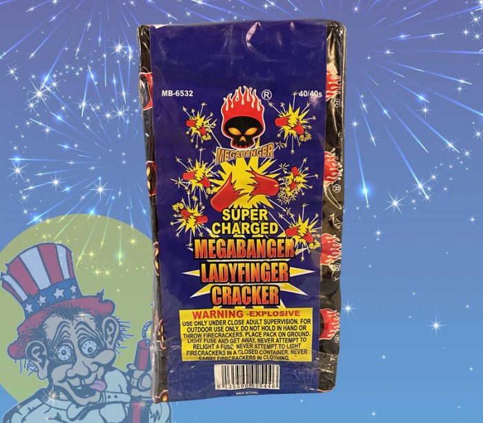 MEGABANGER LADYFINGER CRACKER 40/40S – Krazy Kaplans Fireworks