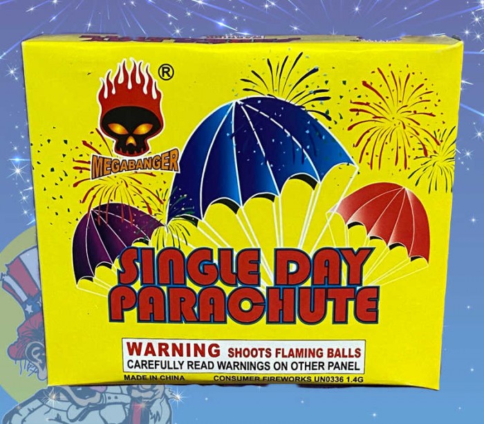 SINGLE DAY PARACHUTE – Krazy Kaplans Fireworks