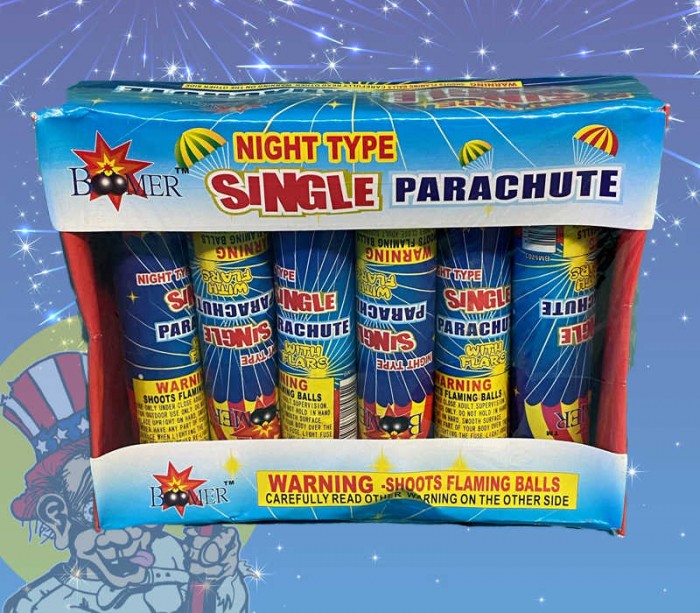 SINGLE PARACHUTE NIGHT TYPE – Krazy Kaplans Fireworks